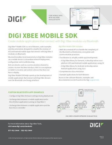 Digi XBee Mobile SDK Datasheet | Digi International