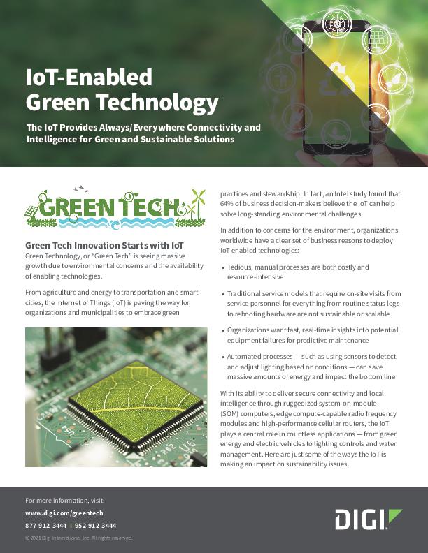 IoT-Enabled Green Technology | Digi International