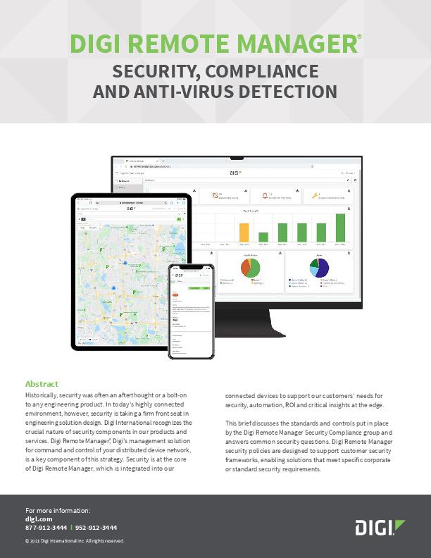 Digi International recognizes the crucial nature of security components ...