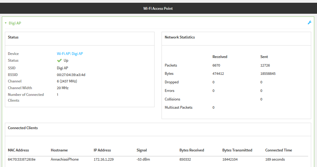 Wifi connection to DAL router doesn’t work even if the client is ...
